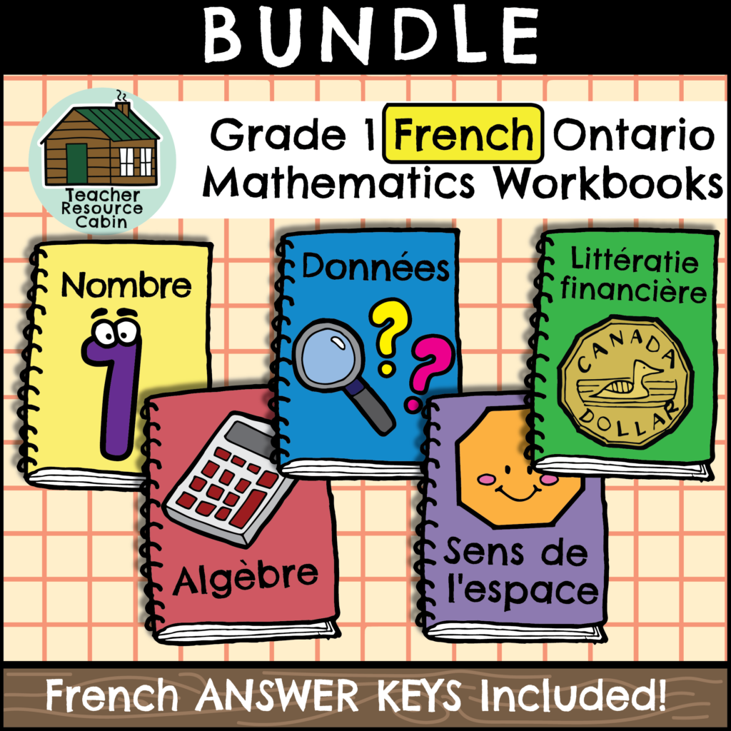 Grade 1 Ontario Math Workbook Bundle - Teacher Resource Cabin
