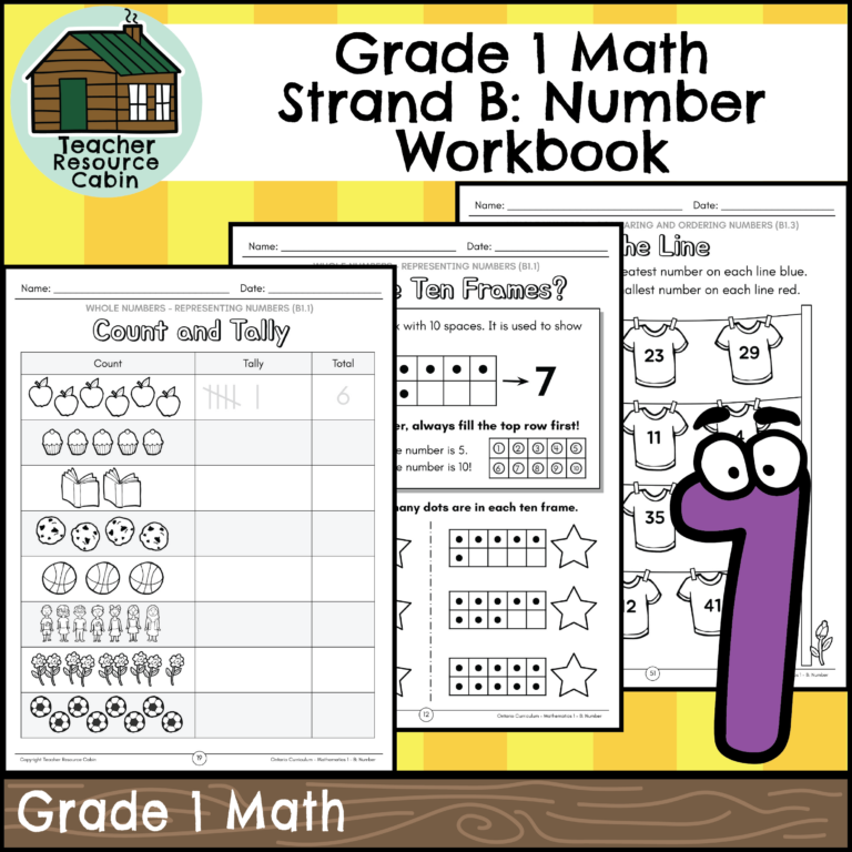 Grade 1 Resources - Teacher Resource Cabin