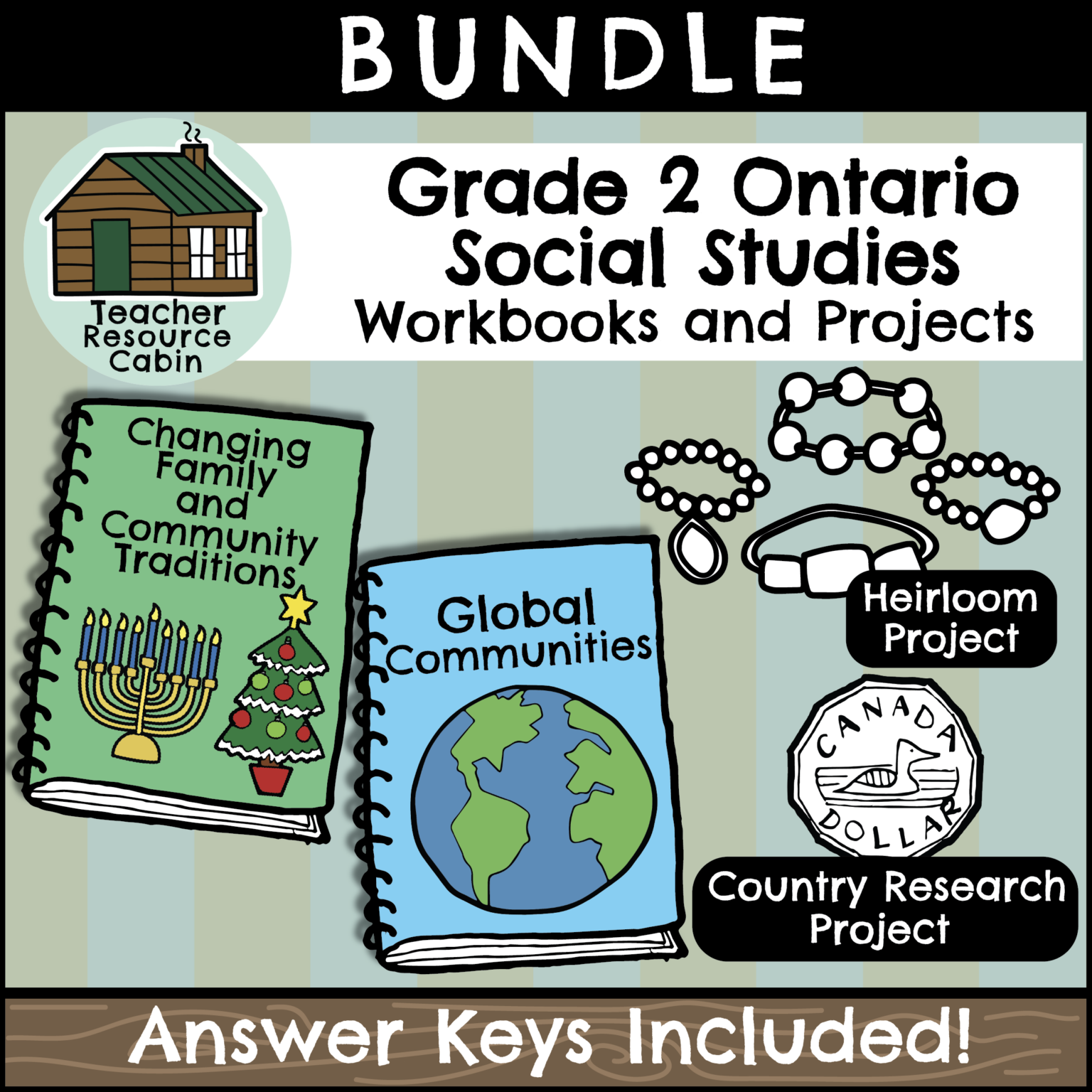 Grade 2 Ontario Social Studies Workbook Bundle - Teacher Resource Cabin
