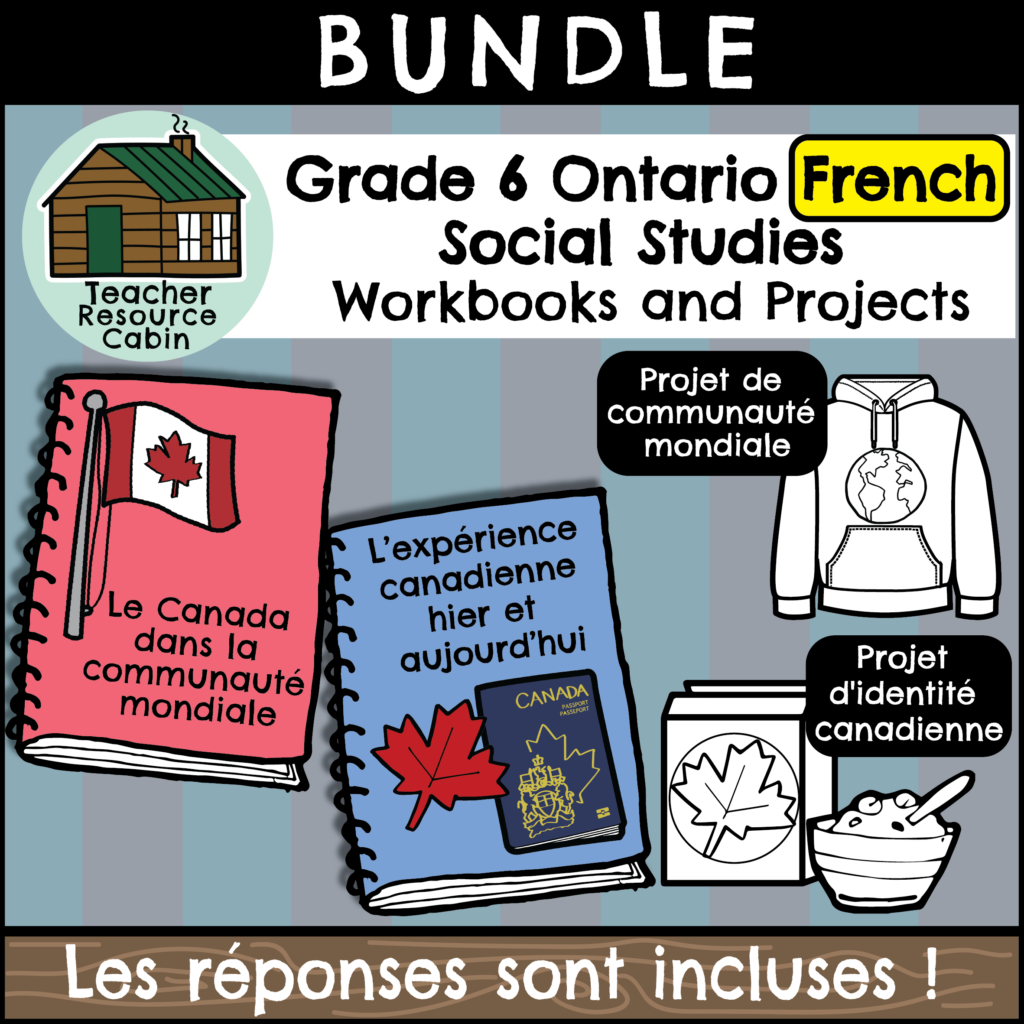 Grade 6 Ontario Social Studies Workbook Bundle - Teacher Resource Cabin