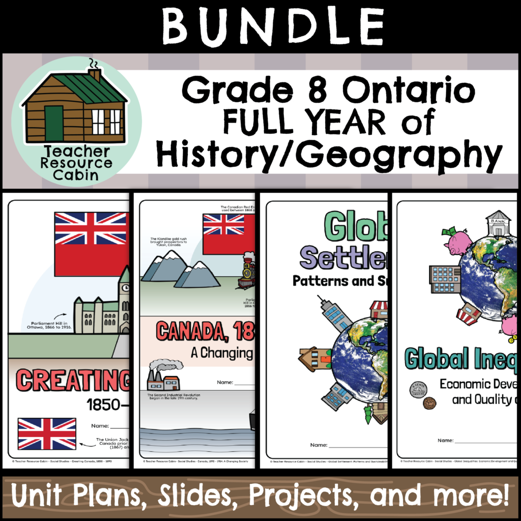 Grade 8 Resources - Teacher Resource Cabin