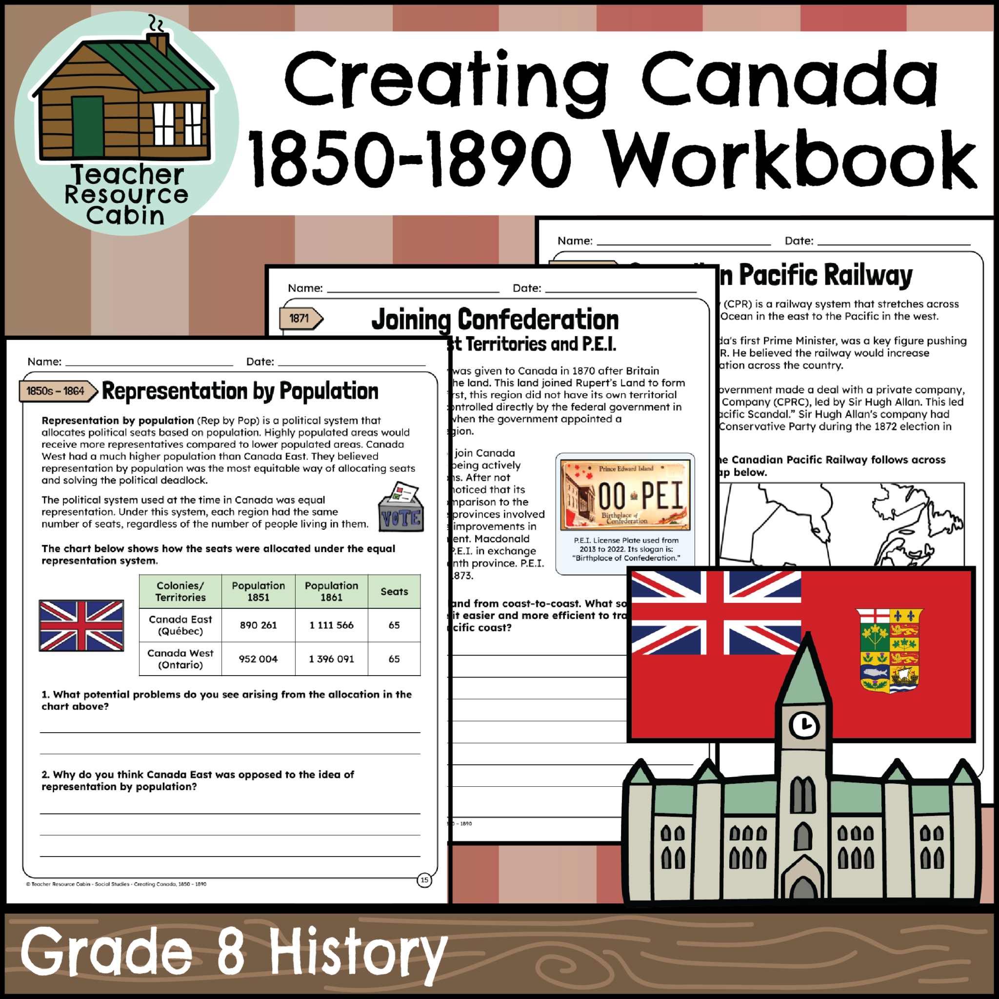 Creating Canada 1850-1890 Workbook (Grade 8 Ontario History) - Teacher ...