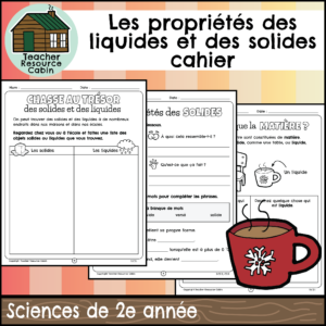 Grade 2 FRENCH Science Workbook Bundle - Teacher Resource Cabin