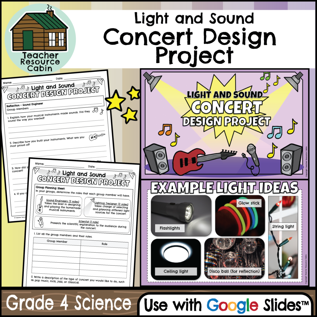 Light and Sound Concert Design Project for Google Slides™ (Grade 4 ...