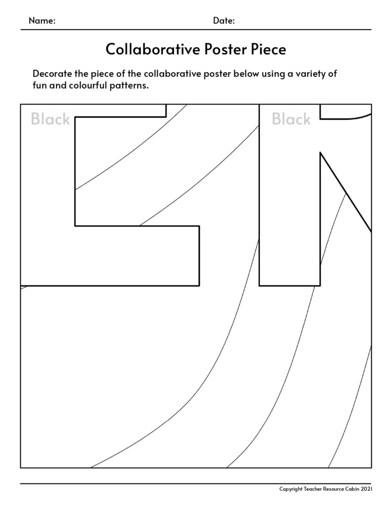 Collaborative Poster - All Are Welcome Here - Teacher Resource Cabin