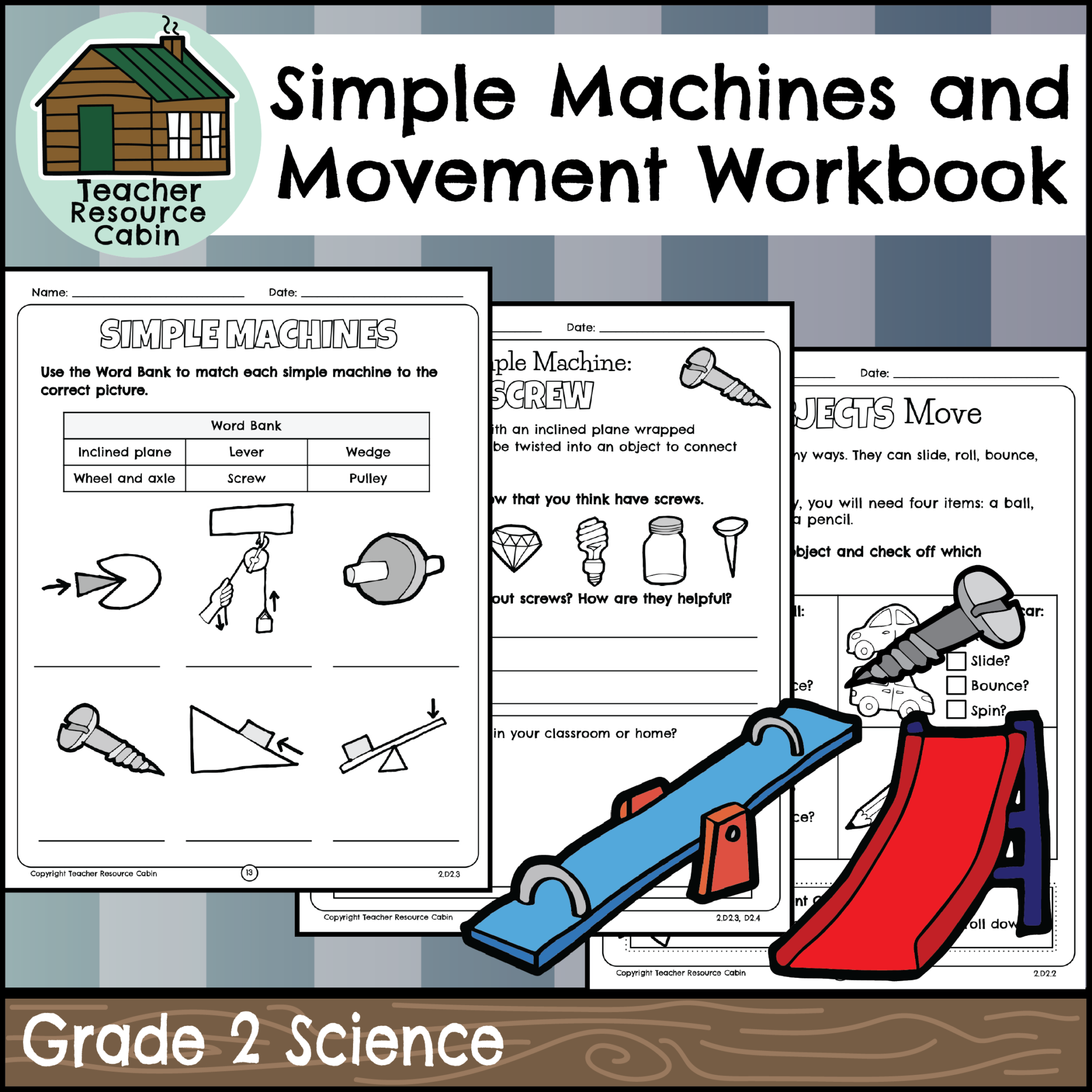 Simple Machines and Movement Workbook (Grade 2 Ontario Science ...