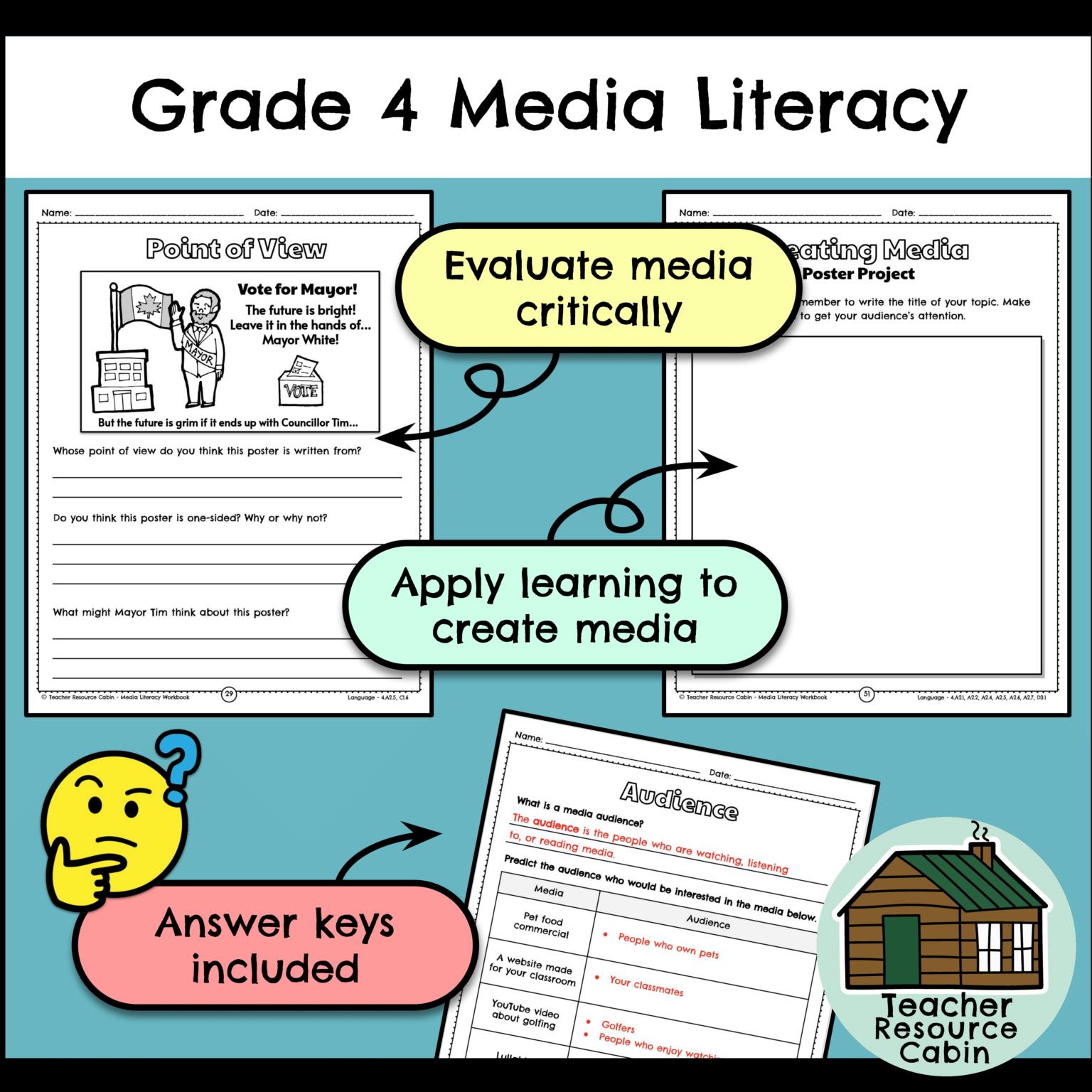 Grade 4 Media Literacy Ontario - Teacher Resource Cabin