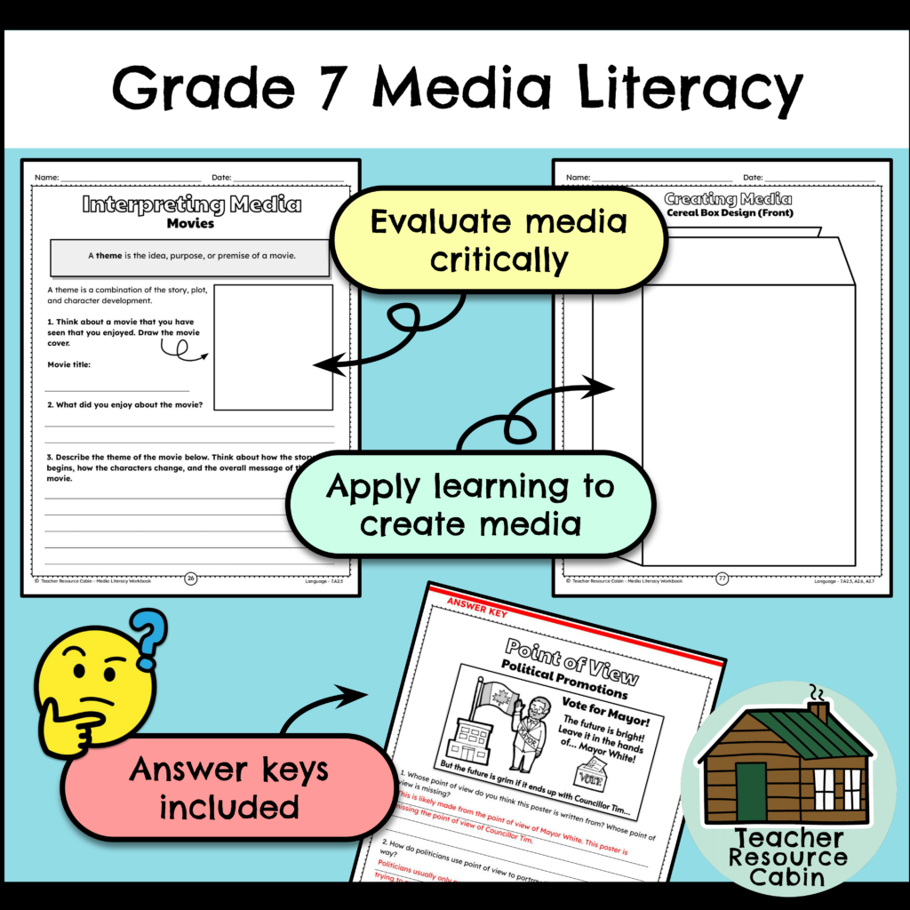 Grade 7 Media Literacy Ontario - Teacher Resource Cabin