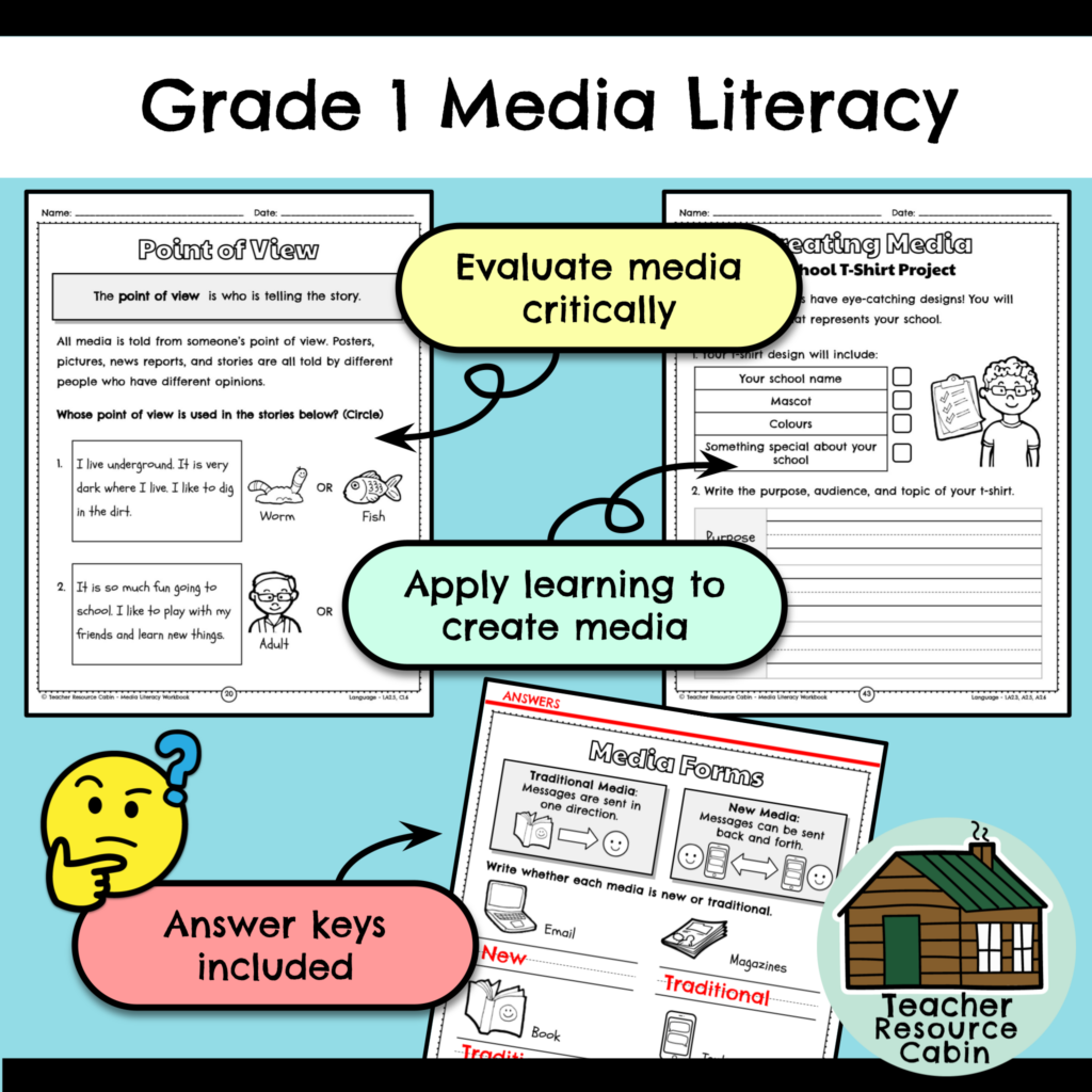 Grade 1 Media Literacy Ontario - Teacher Resource Cabin