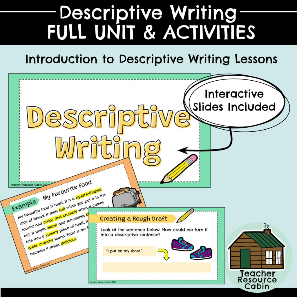 Descriptive Writing Unit and Activities (Grade 2/3 Language) - Teacher ...