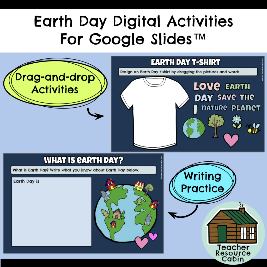 Earth Day Activities for Google Slides™ (Grade 1-3 Language) - Teacher ...