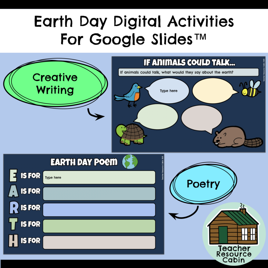 Earth Day Activities for Google Slides™ (Grade 1-3 Language) - Teacher ...