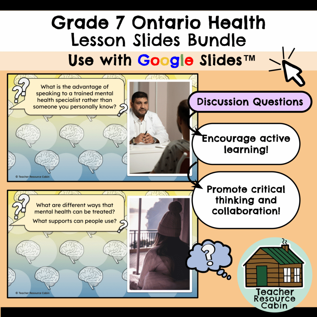Grade 7 Ontario HEALTH Lesson Slides for Google Slides™ - Teacher ...