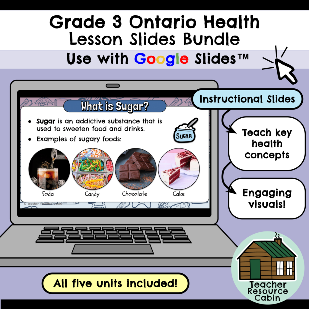 Grade 3 Ontario HEALTH Lesson Slides for Google Slides™ - Teacher ...