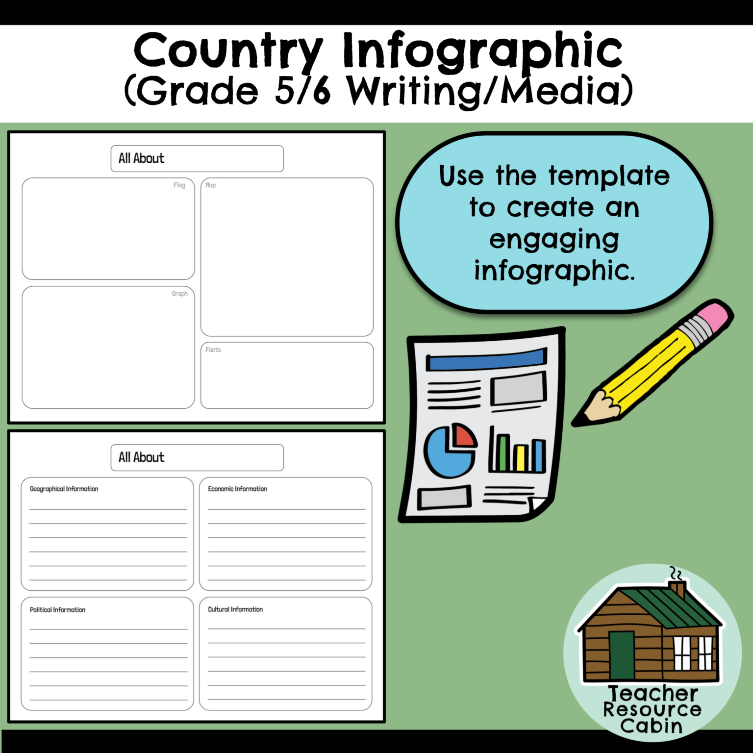 Country Infographic Project (Grade 5/6 Writing/Media) - Teacher ...