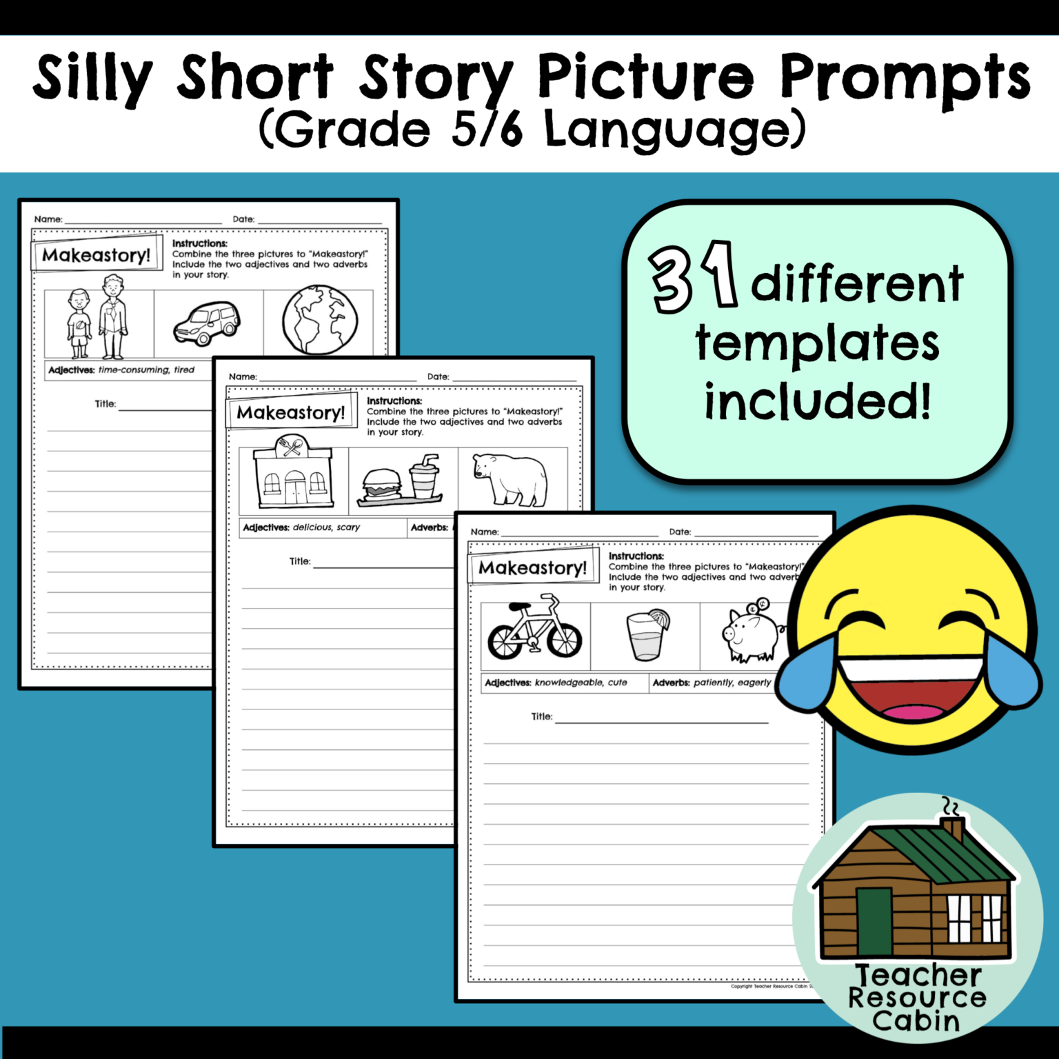 Silly Short Story Picture Prompts | NO PREP (Grade 5/6 Language ...