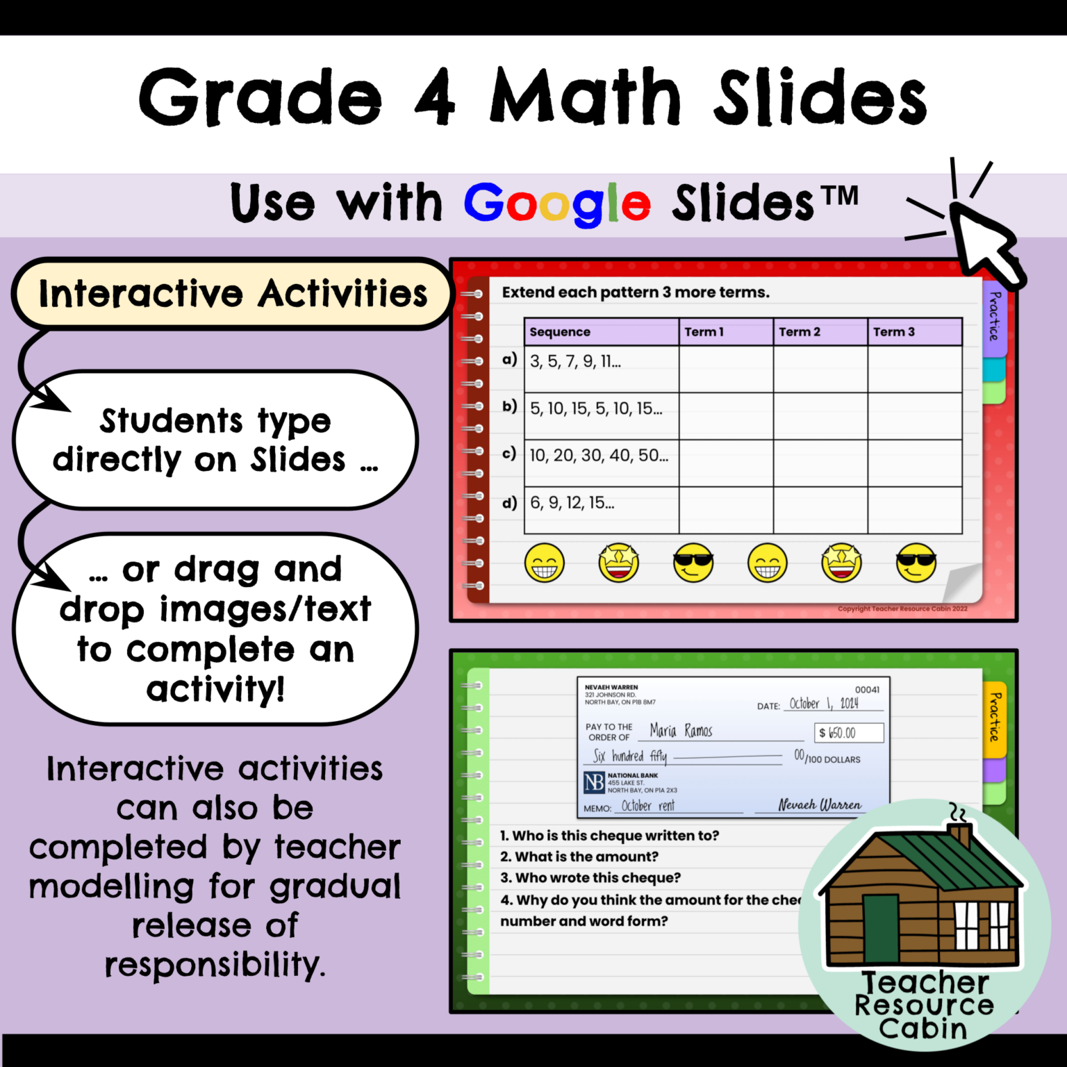 Grade 4 Ontario MATH: Google Slides™ Bundle - Teacher Resource Cabin