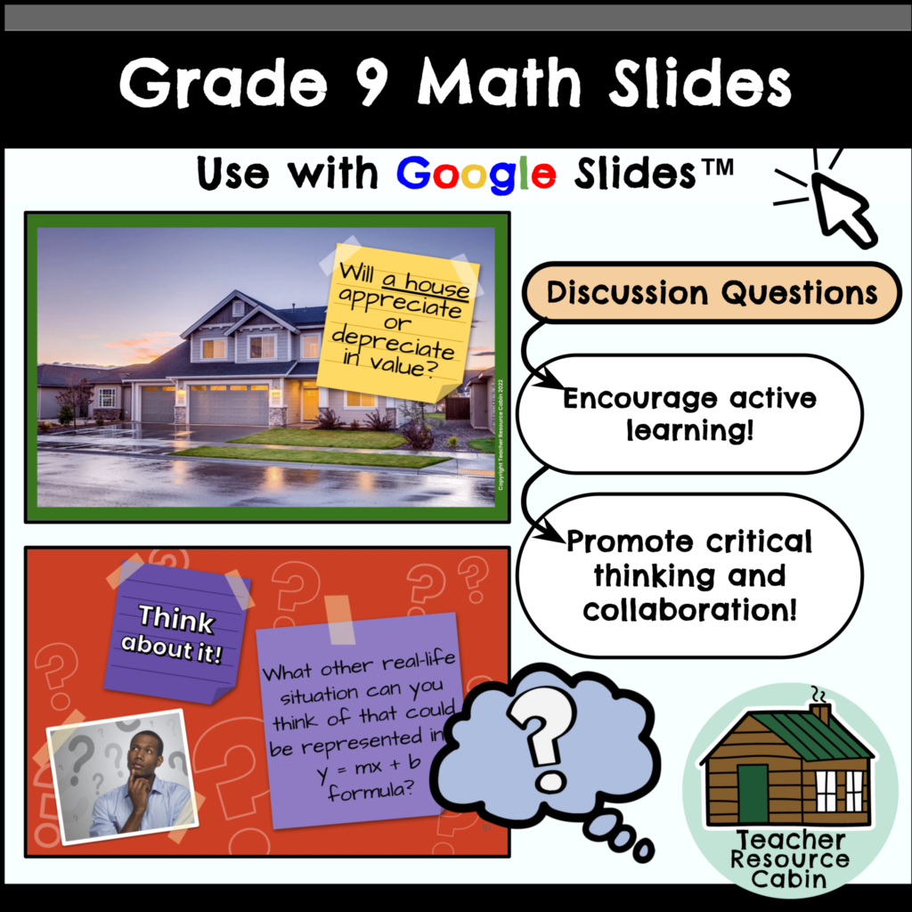 Grade 9 Ontario MATH: MTH1W Google Slides™ Bundle - Teacher Resource Cabin