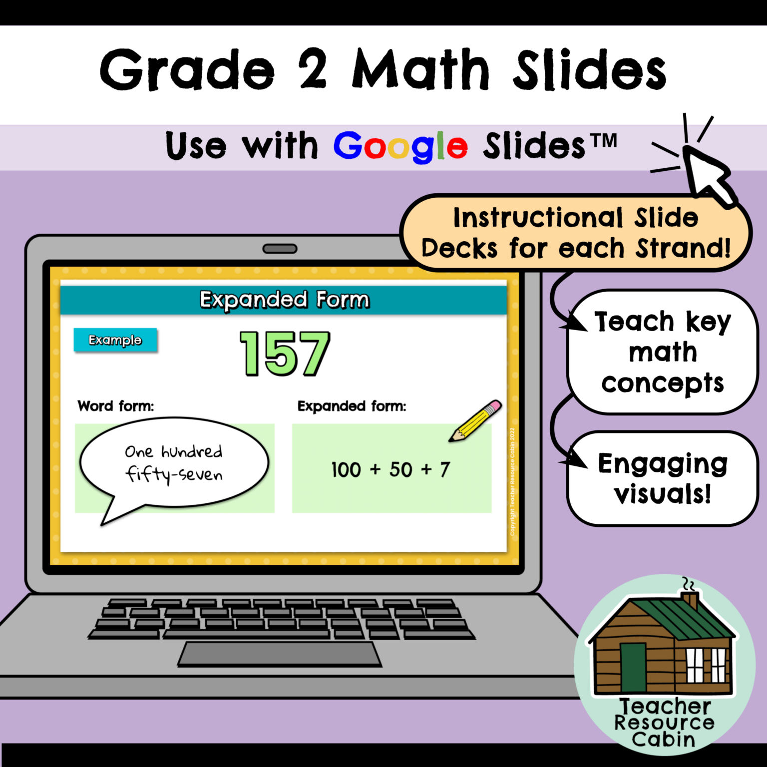 Grade 2 Ontario MATH: Google Slides™ Bundle - Teacher Resource Cabin