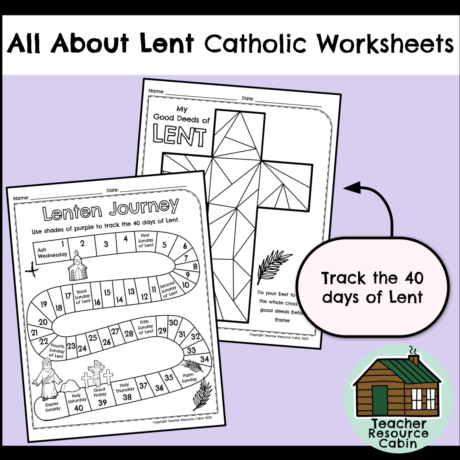 Lent Catholic Activities (Grade 1-3 Religious Education) - Teacher ...