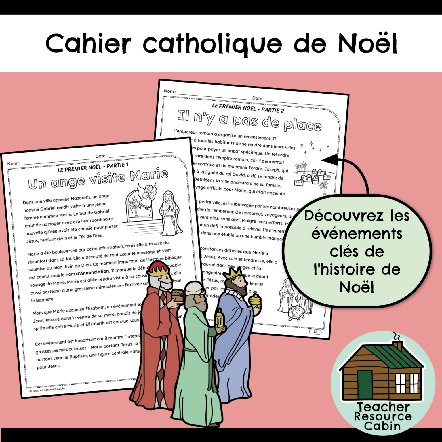 Le premier Noël (Grade 7-8 FRENCH Religious Education) - Teacher ...