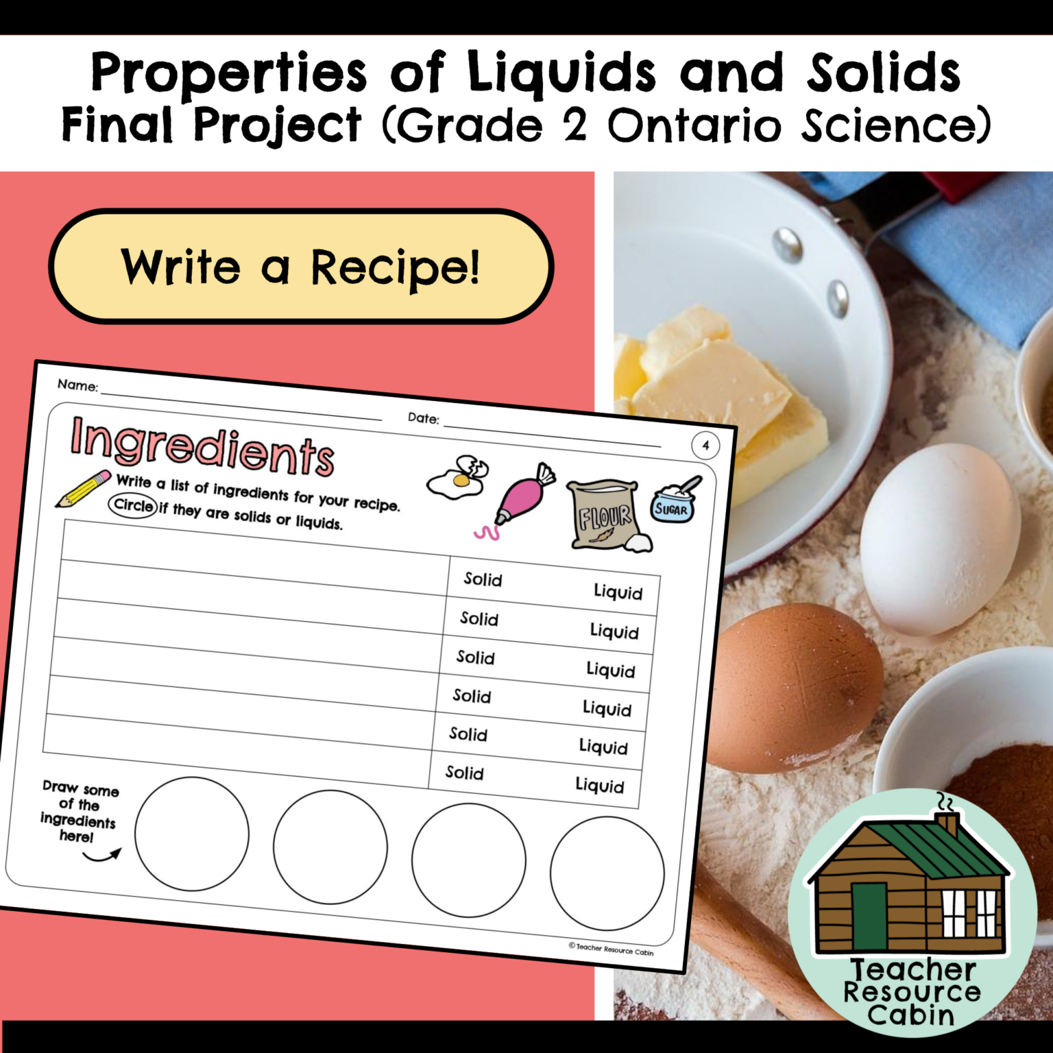 Properties of Liquids and Solids Final Project (Grade 2 Science ...