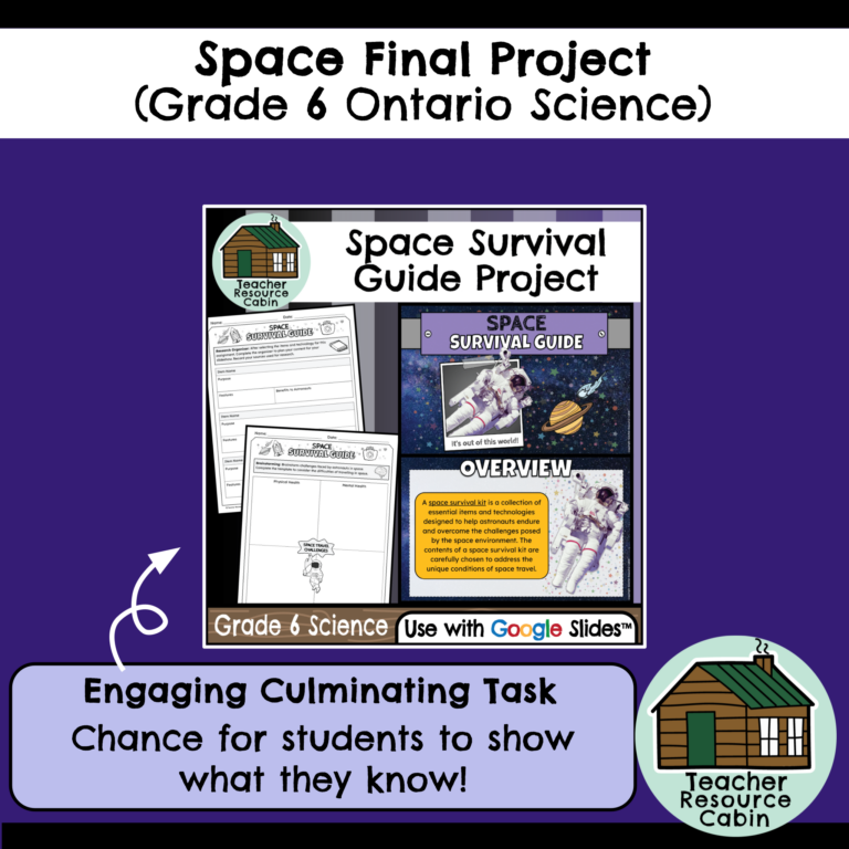 Space Survival Guide Project for Google Slides™ (Grade 6 Science ...
