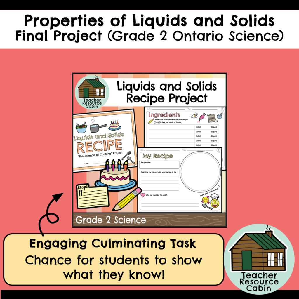 Properties of Liquids and Solids Final Project (Grade 2 Science ...