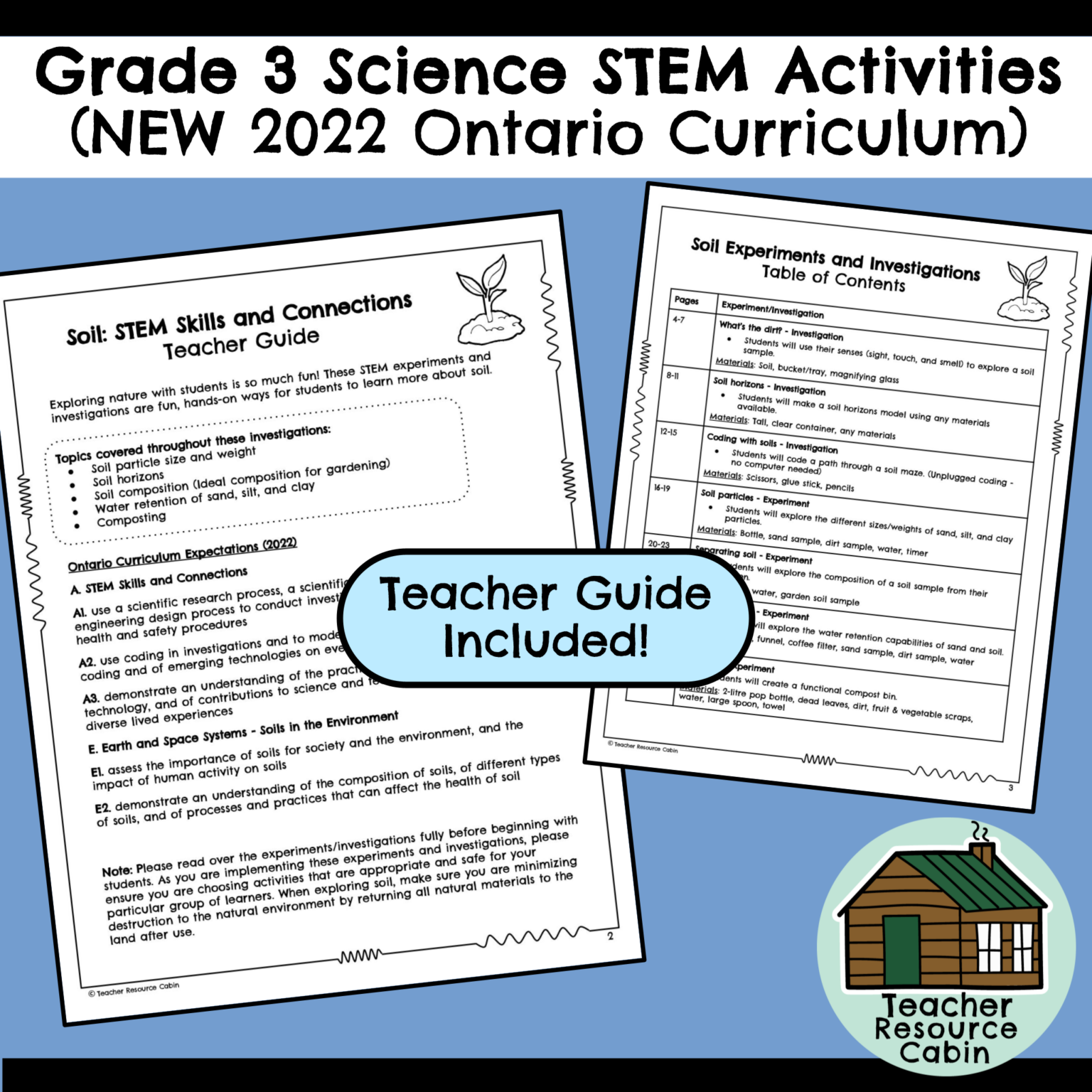 Grade 3 Science STEM Activities Bundle - Teacher Resource Cabin
