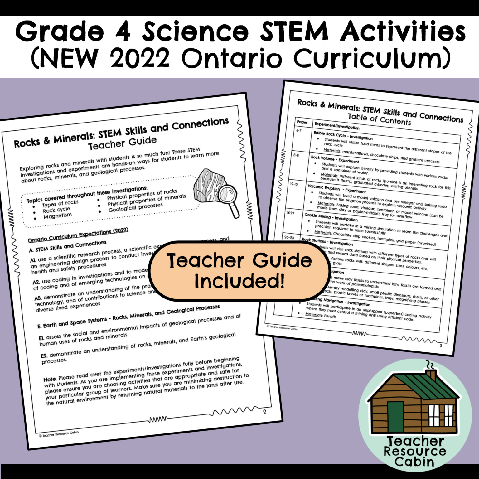 Grade 4 Science STEM Activities Bundle - Teacher Resource Cabin