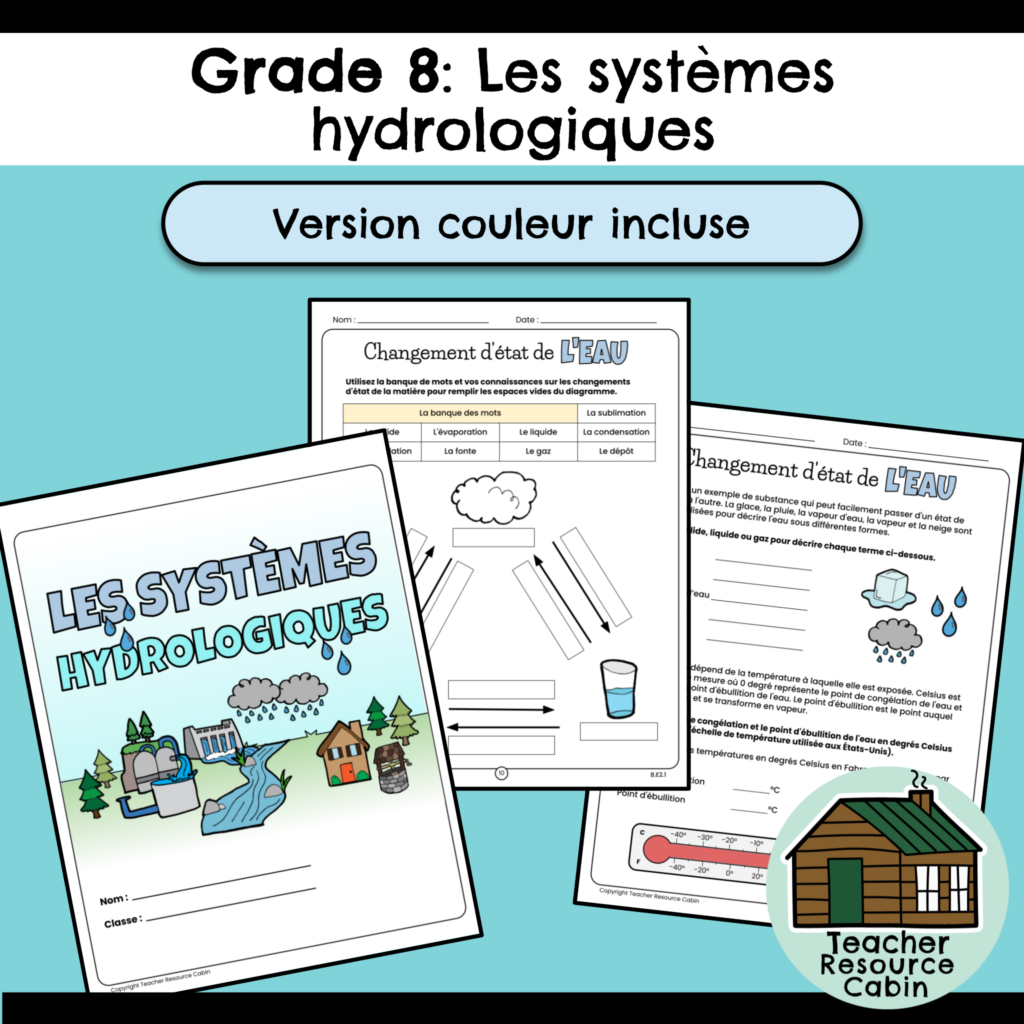 Les systèmes hydrologiques (Grade 8 FRENCH Ontario Science) - Teacher ...