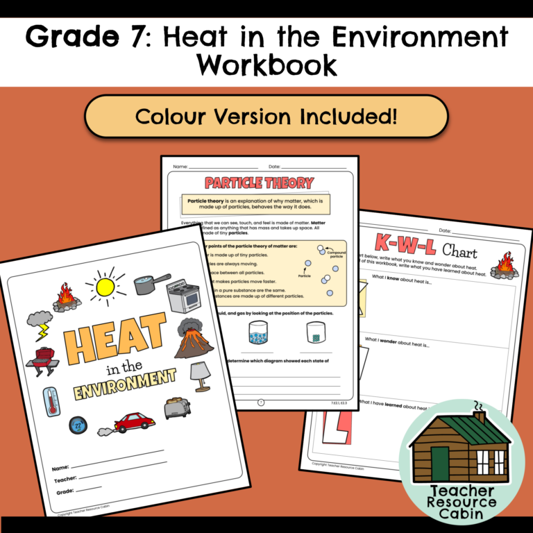 Heat in the Environment Workbook (Grade 7 Ontario Science) - Teacher ...