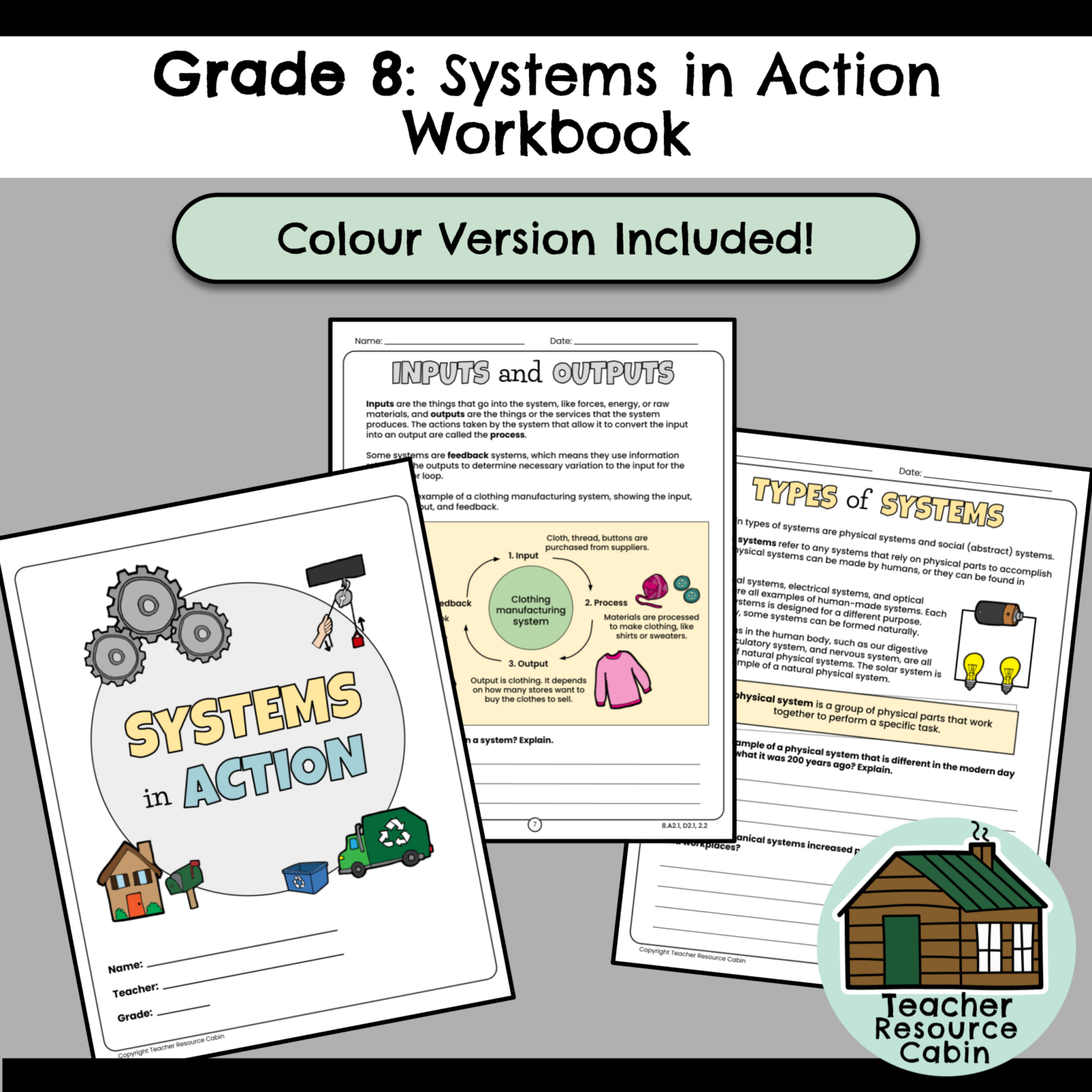 Systems in Action Workbook (Grade 8 Ontario Science) - Teacher Resource ...