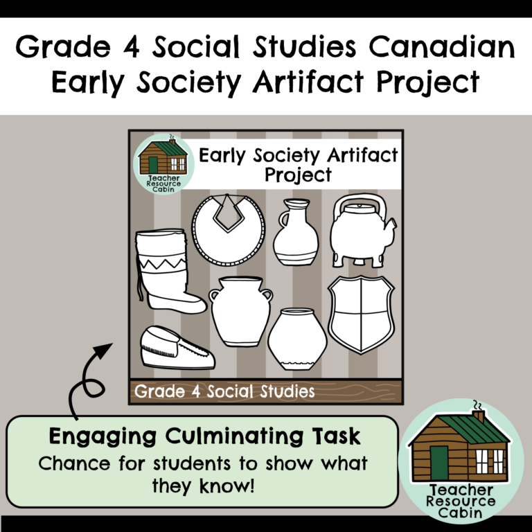 Early Society Artifact Project (Grade 4 Social Studies) - Teacher ...