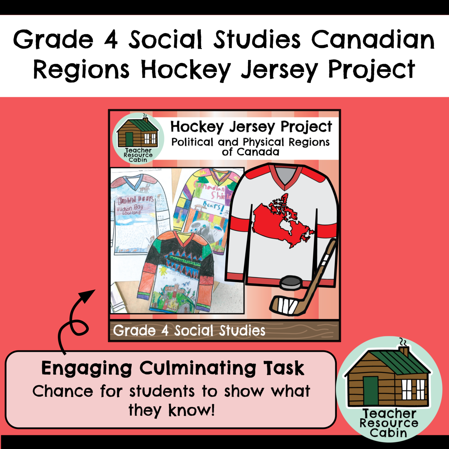 Canadian Physical Regions Hockey Jersey Project (Grade 4 Social Studies ...