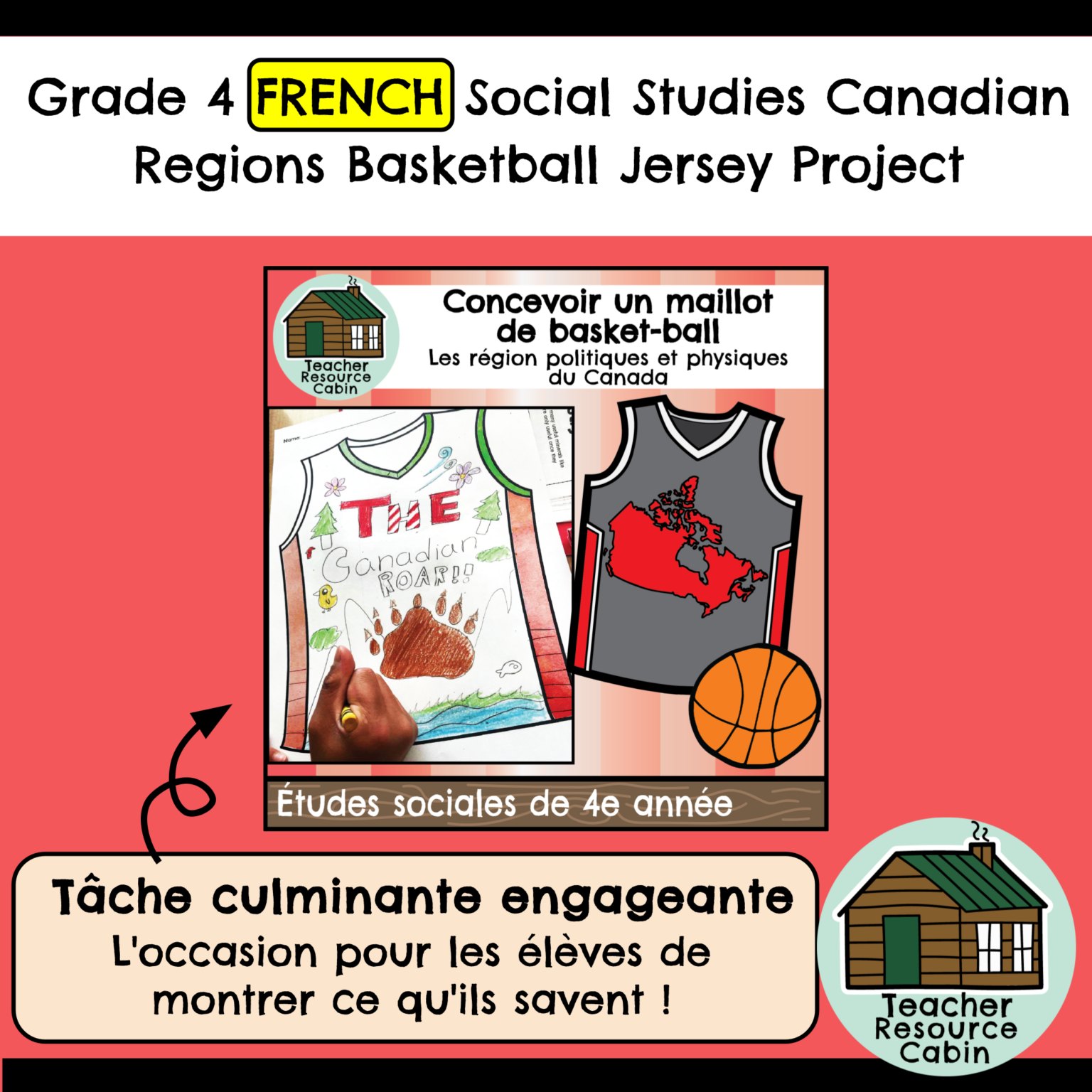 Concevoir un maillot de basket-ball (Grade 4 FRENCH Social Studies ...