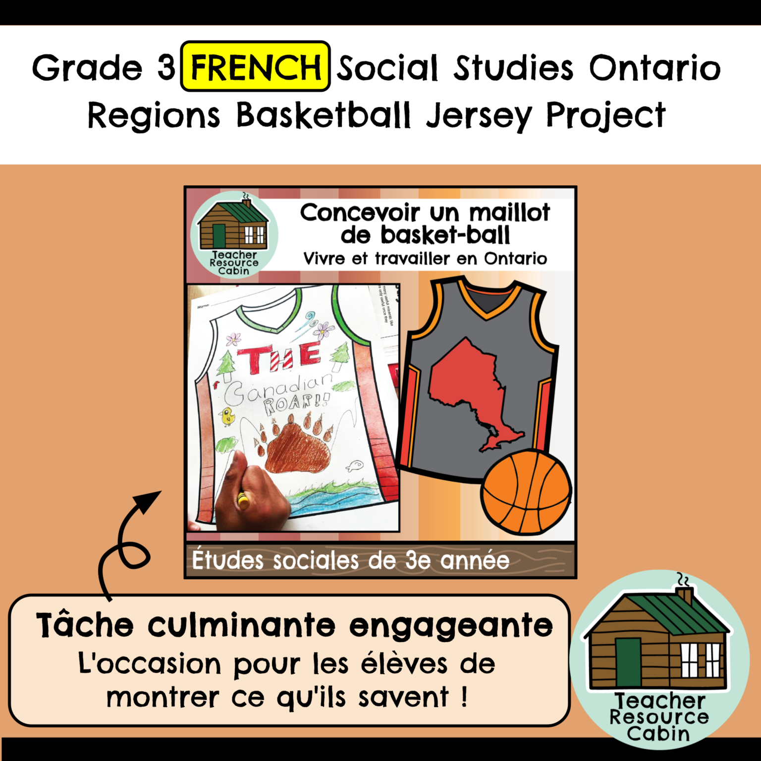 Concevoir un maillot de basket-ball (Grade 3 FRENCH Social Studies ...