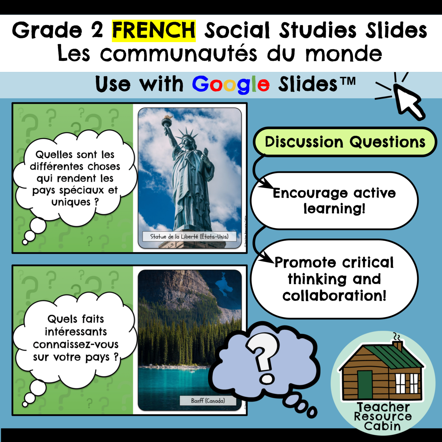 Les communautés du monde for Google Slides™ (Grade 2 FRENCH Social ...