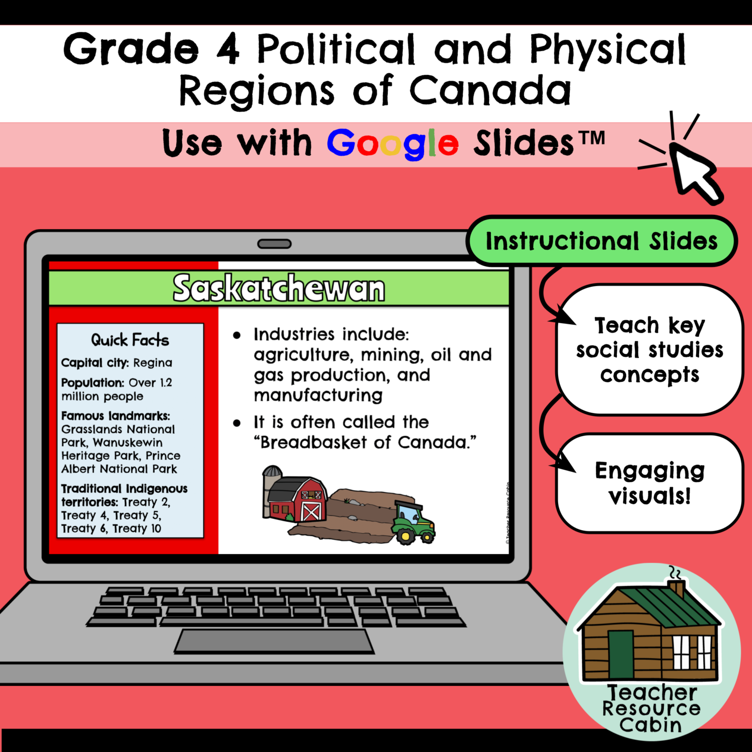 Regions of Canada for Google Slides™ (Grade 4 Social Studies) - Teacher ...