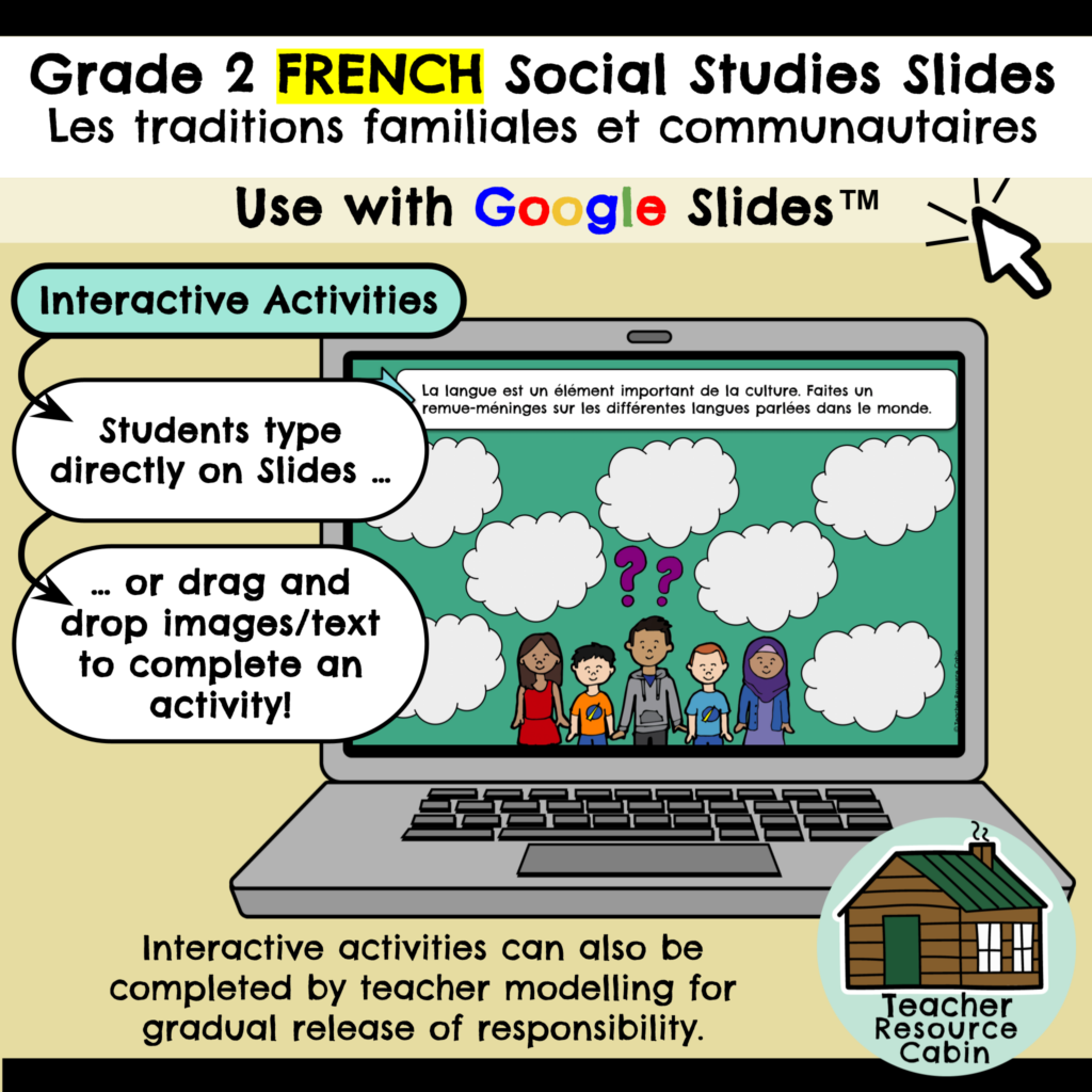 Les traditions familiales for Google Slides™ (Grade 2 FRENCH Social ...