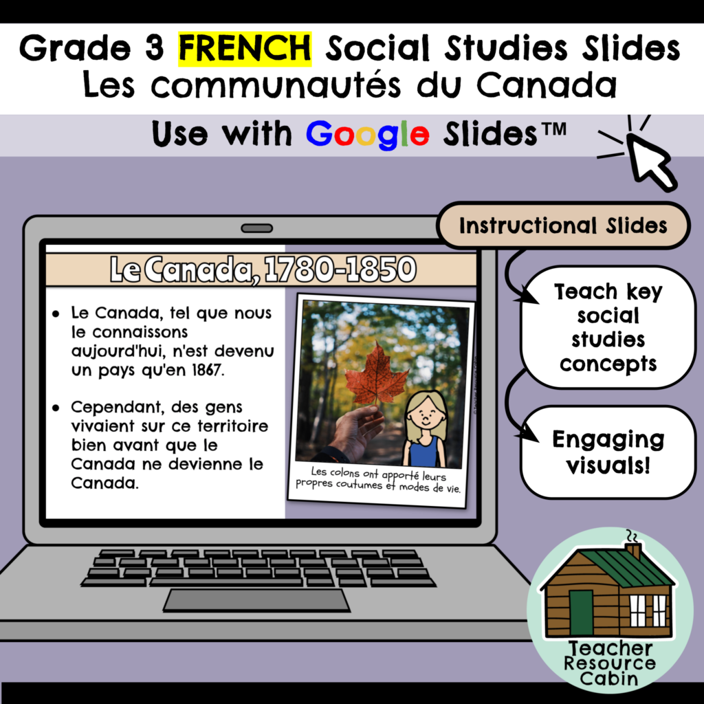 Les communautés du Canada for Google Slides™ (Grade 3 FRENCH Social ...