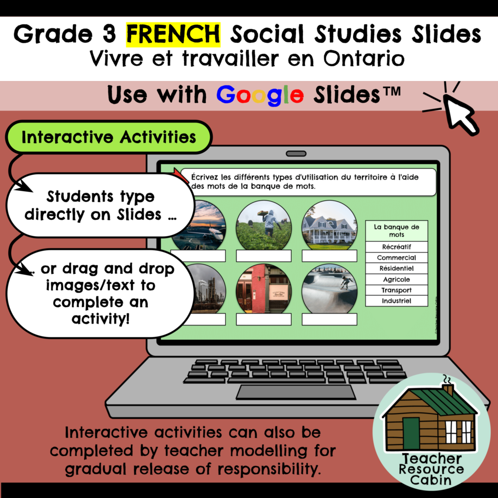 Vivre et travailler en Ontario for Google Slides™ (Gr 3 FRENCH Social ...