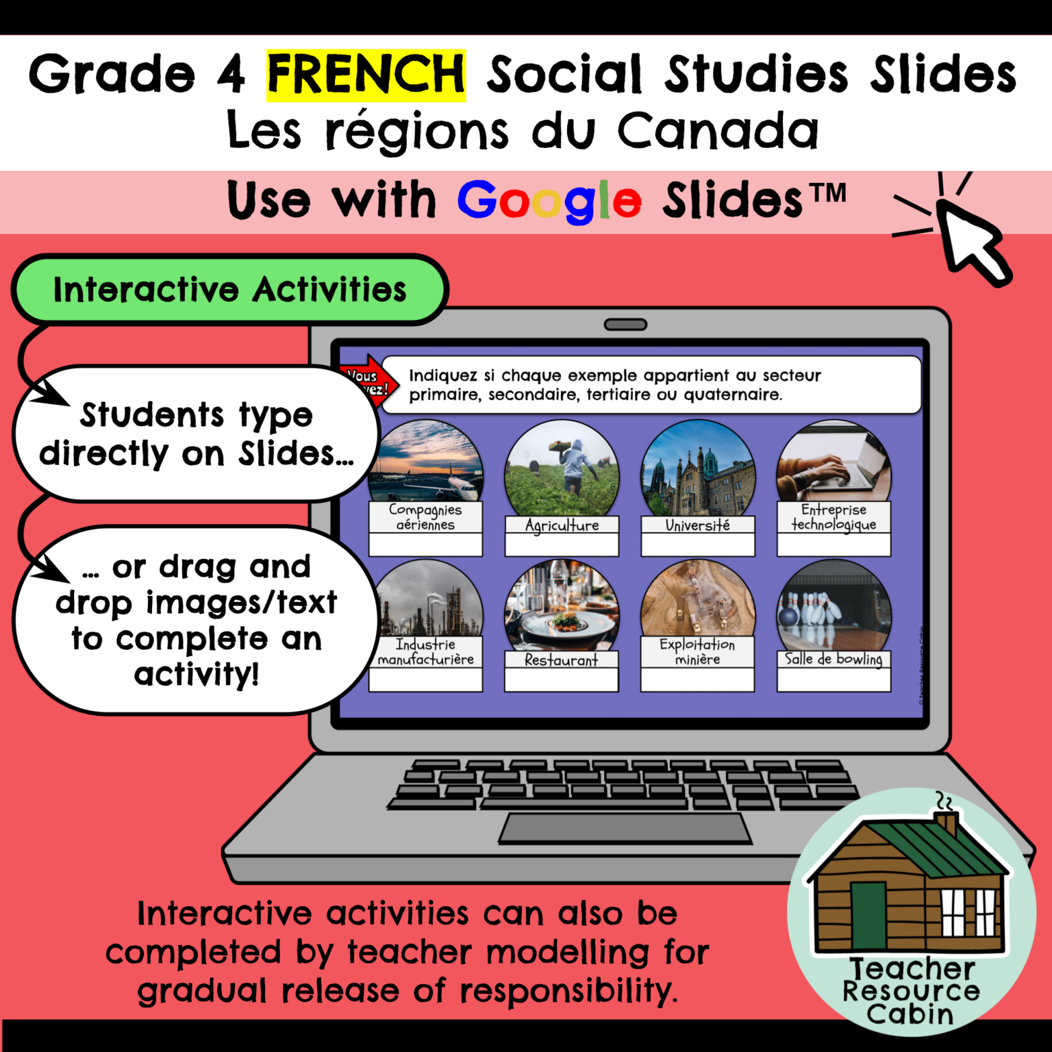 Les régions du Canada for Google Slides™ (Grade 4 FRENCH Social Studies ...