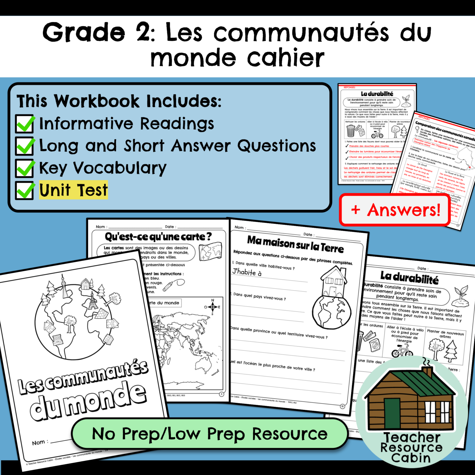 Les communautés du monde (Grade 2 Ontario FRENCH Social Studies ...
