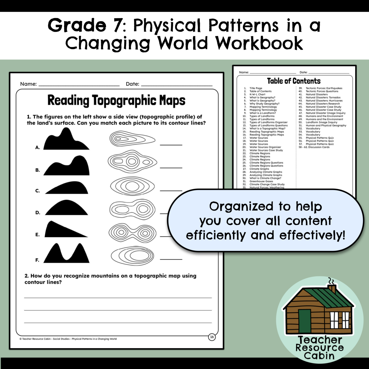 Physical Patterns in a Changing World Workbook (Grade 7 Ontario ...