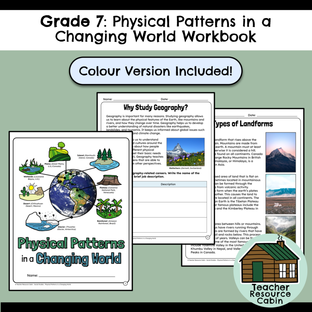 Physical Patterns in a Changing World Workbook (Grade 7 Ontario ...