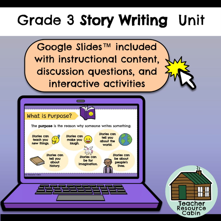 Grade 3 Story Writing Unit (Printable + Google Slides™) - Teacher ...