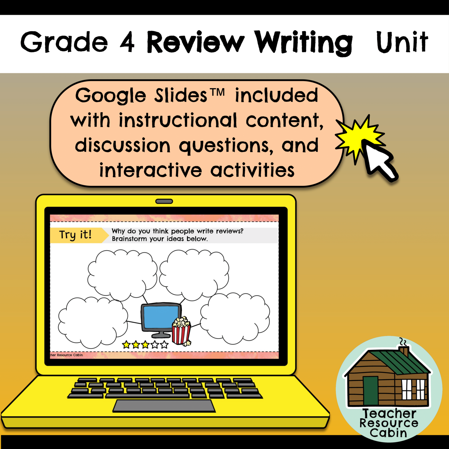 Grade 4 Review Writing Unit (Printable + Google Slides™) - Teacher ...