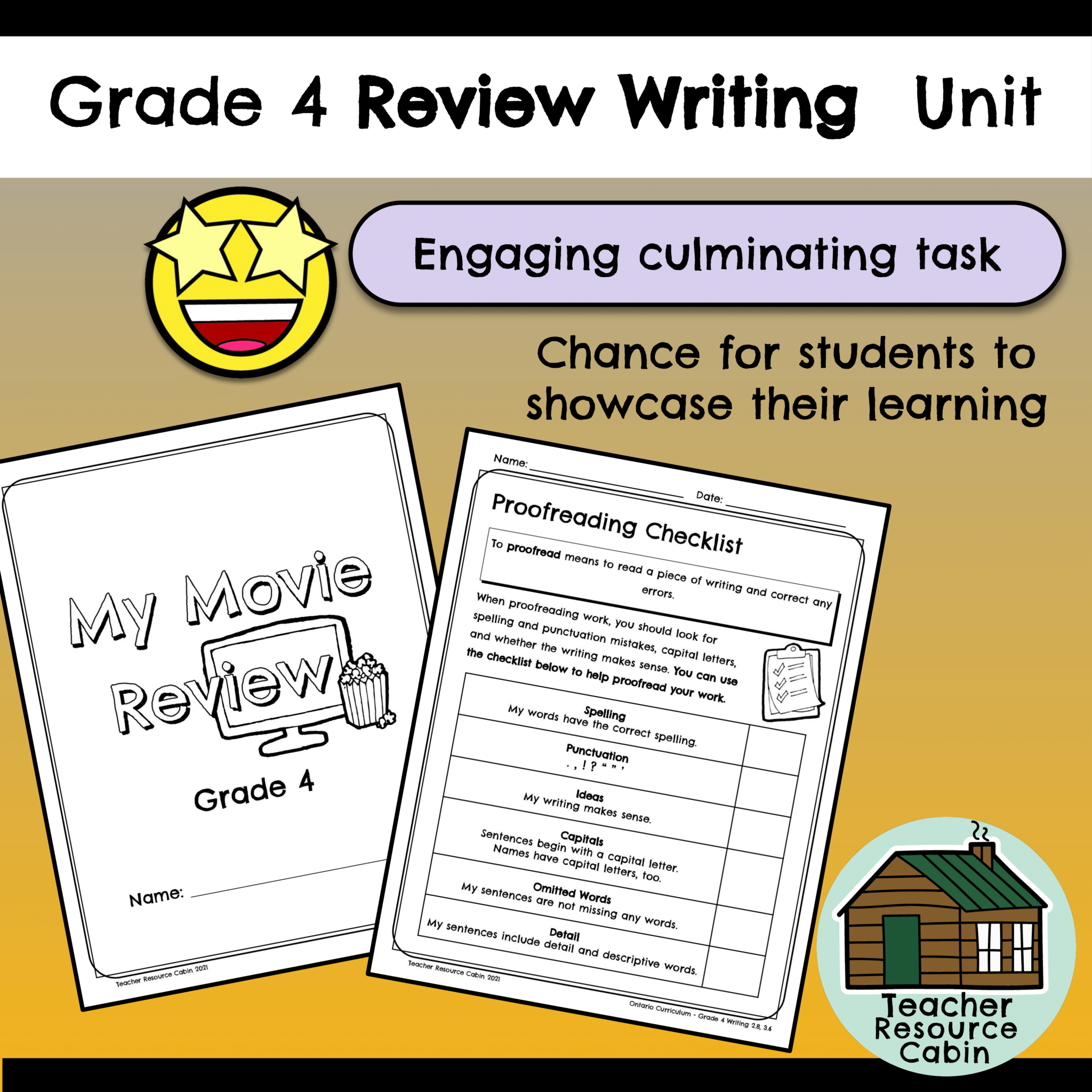 Grade 4 Review Writing Unit (Printable + Google Slides™) - Teacher ...