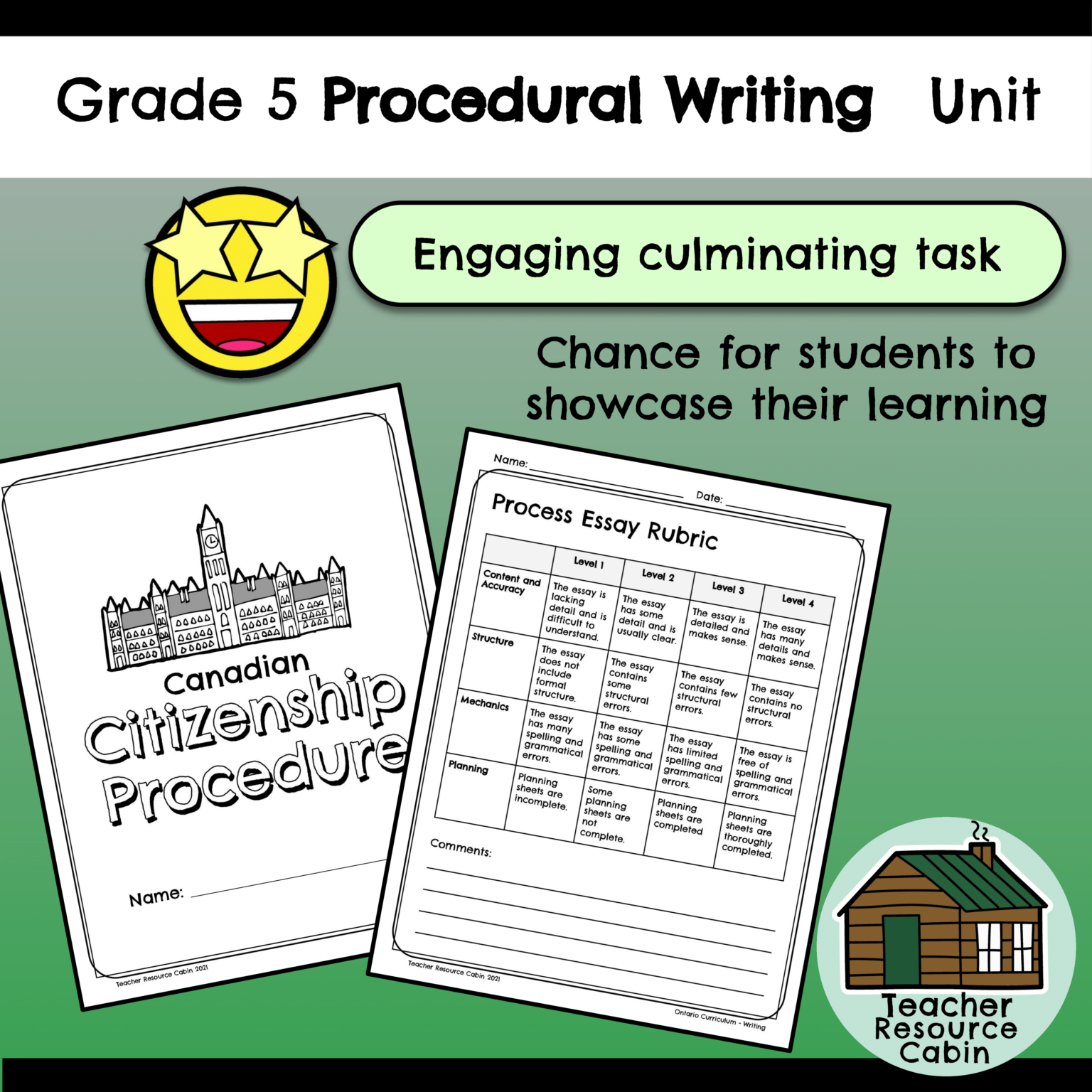 Grade 5 Procedural Writing Unit (Printable + Google Slides™) - Teacher ...